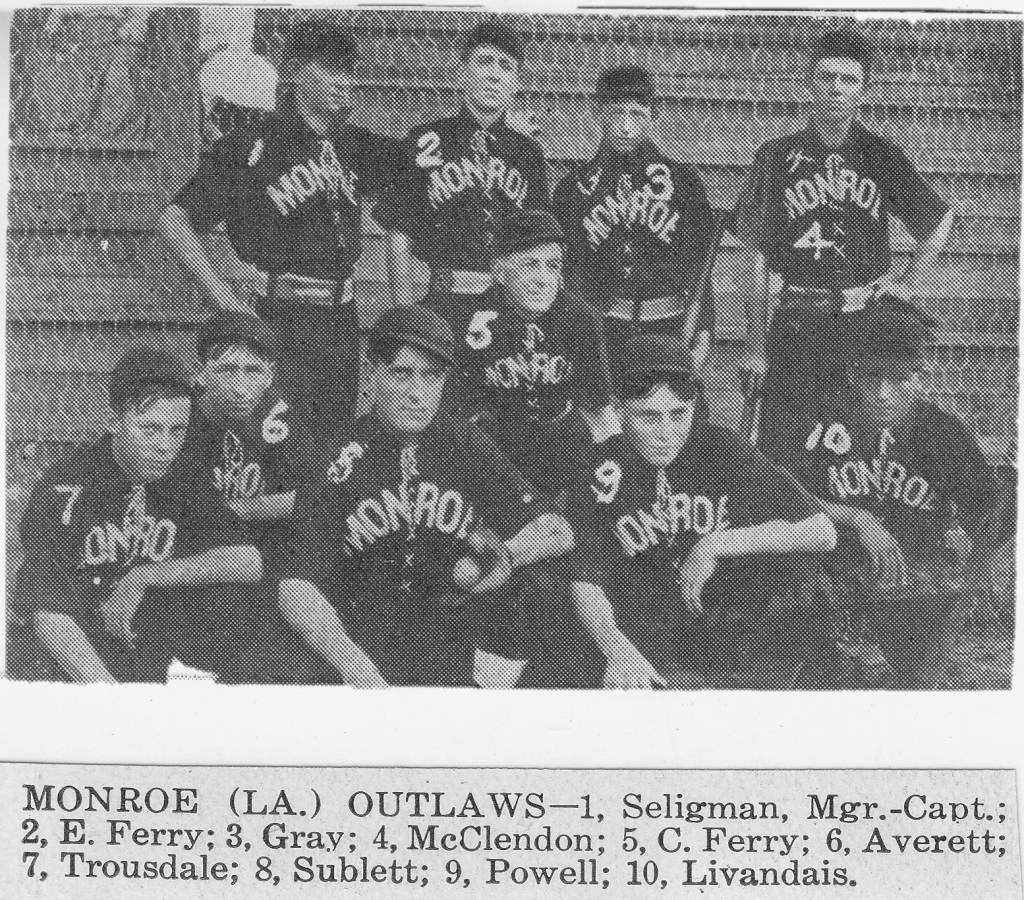 Baseball in Monroe – Ouachita Parish History Tidbits