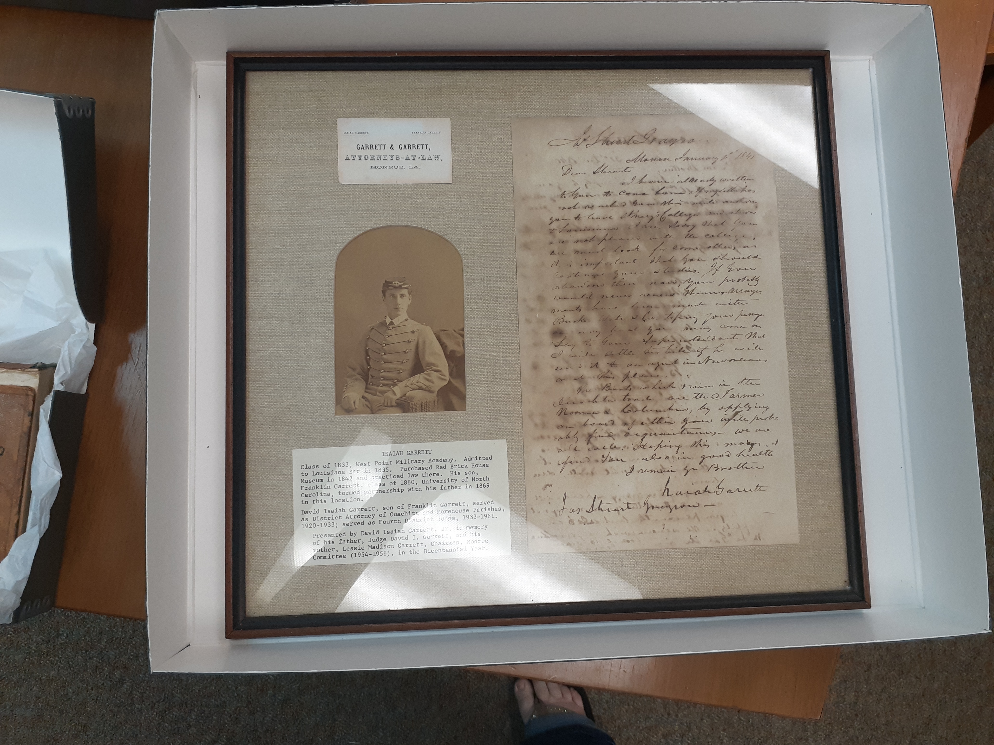 Isaiah Garrett Donations – Ouachita Parish History Tidbits