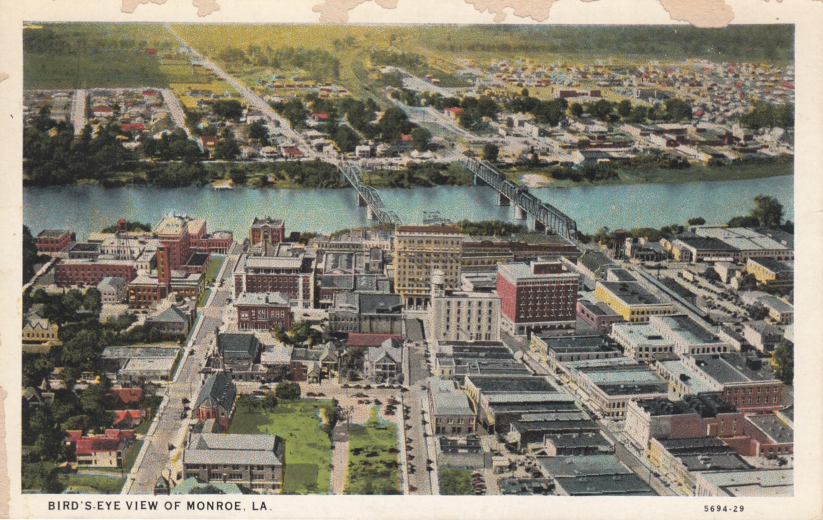 Bird’s Eye View of Monroe, LA – Ouachita Parish History Tidbits
